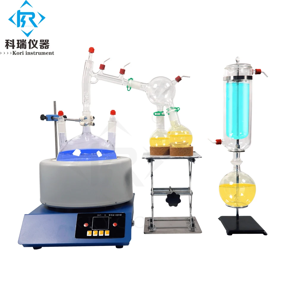Lab Glass Distillation Equipment With Round Bottom Flask - Buy Lab ...