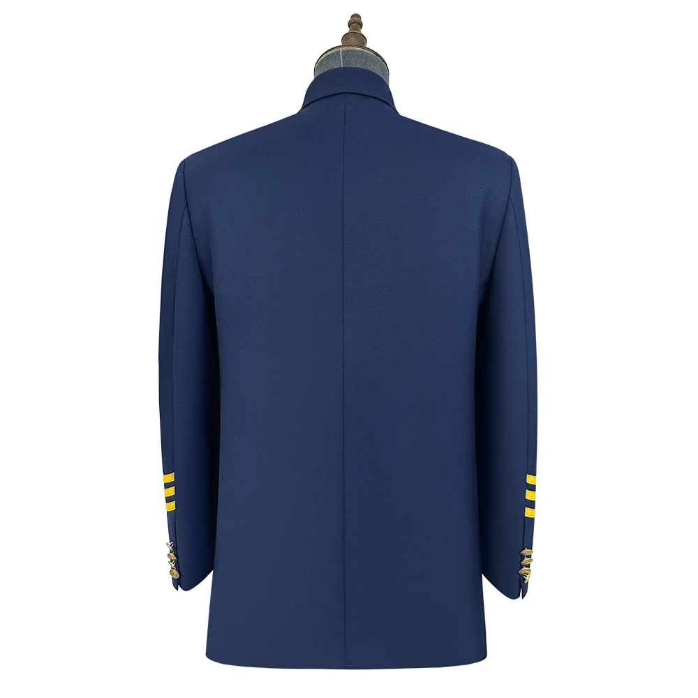 Custom Navy Blue Security Guard Pilot Uniforms Officer Royal Guard ...