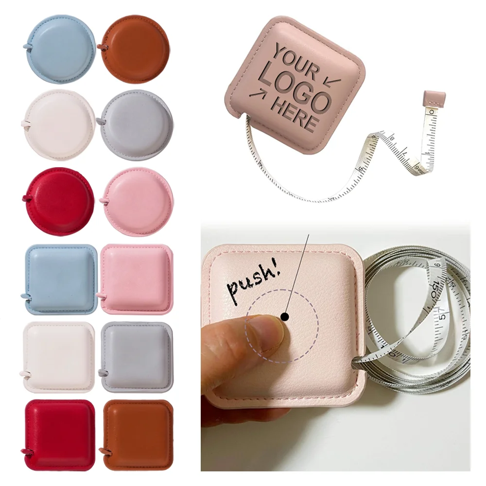 Hot Sales Custom Mini Tape Measure 1.5M Leather Tape Measure with logo ...