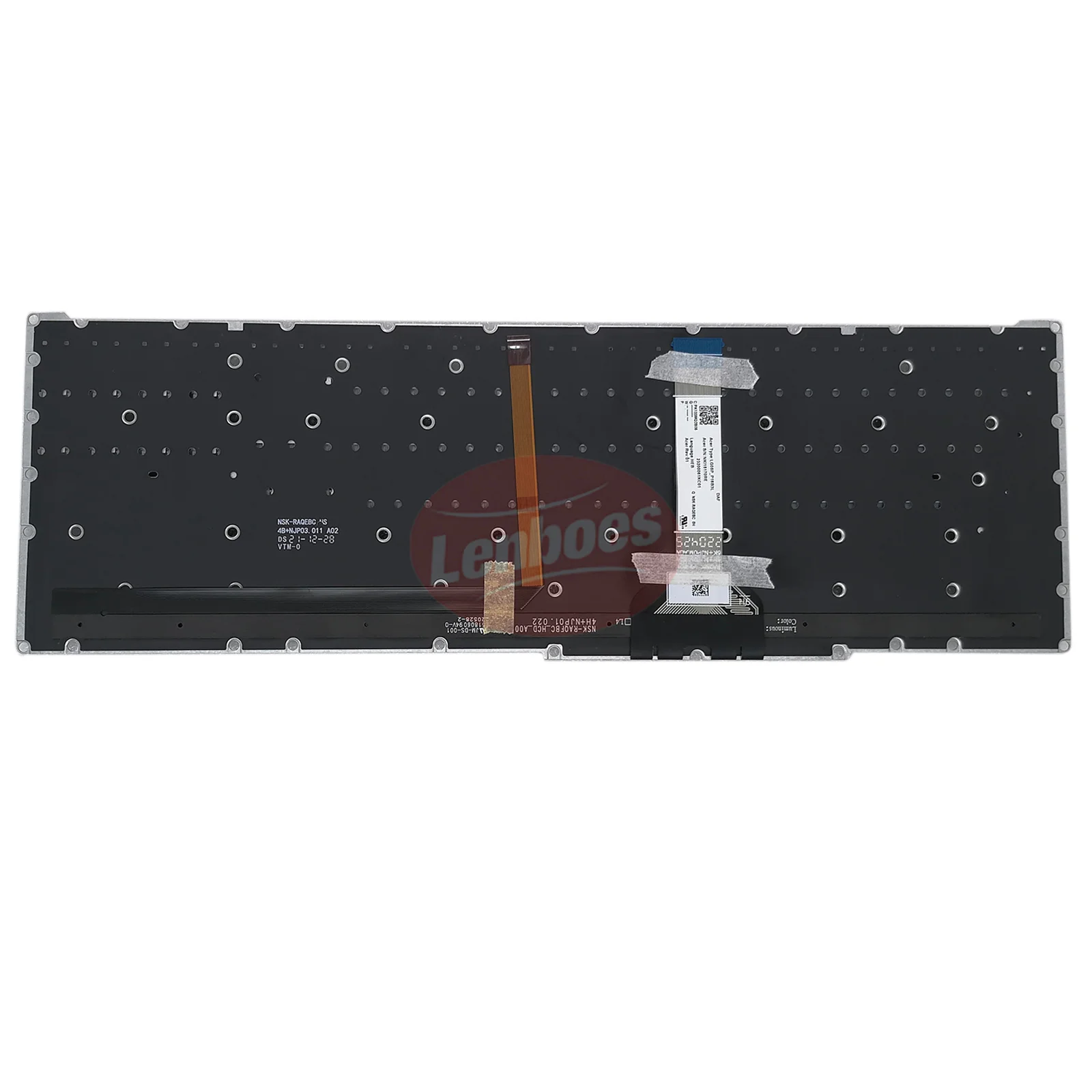 Laptop Hb Layout Black Keyboard Blue Edge Color Backlight Replacement ...