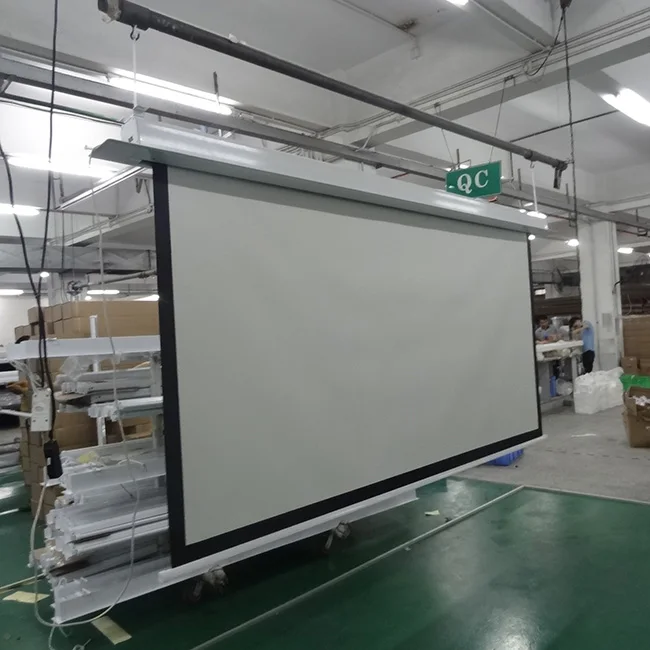 100inch 120inch 150inch Aluminum Electric Projection Screen Motorized ...