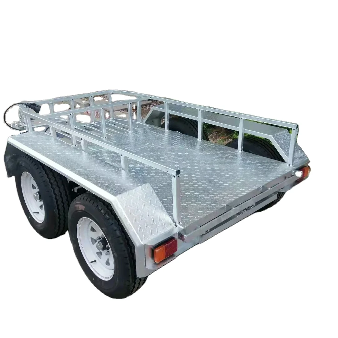 Small Atv Tow Behind Trailer Telescopic Climbing Trailer Hot Dip ...