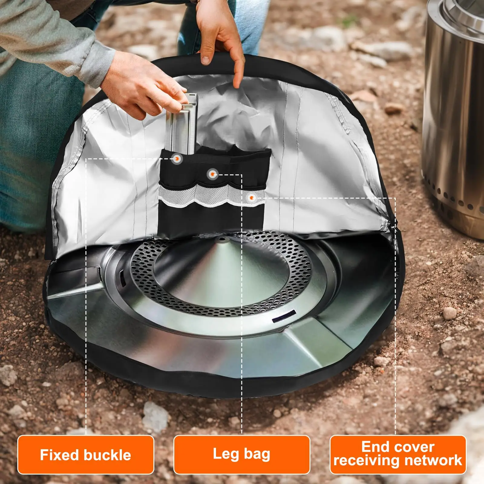 Heat Deflector Carry Bag Bonfire Heat Deflector Accessory Solo Stove ...