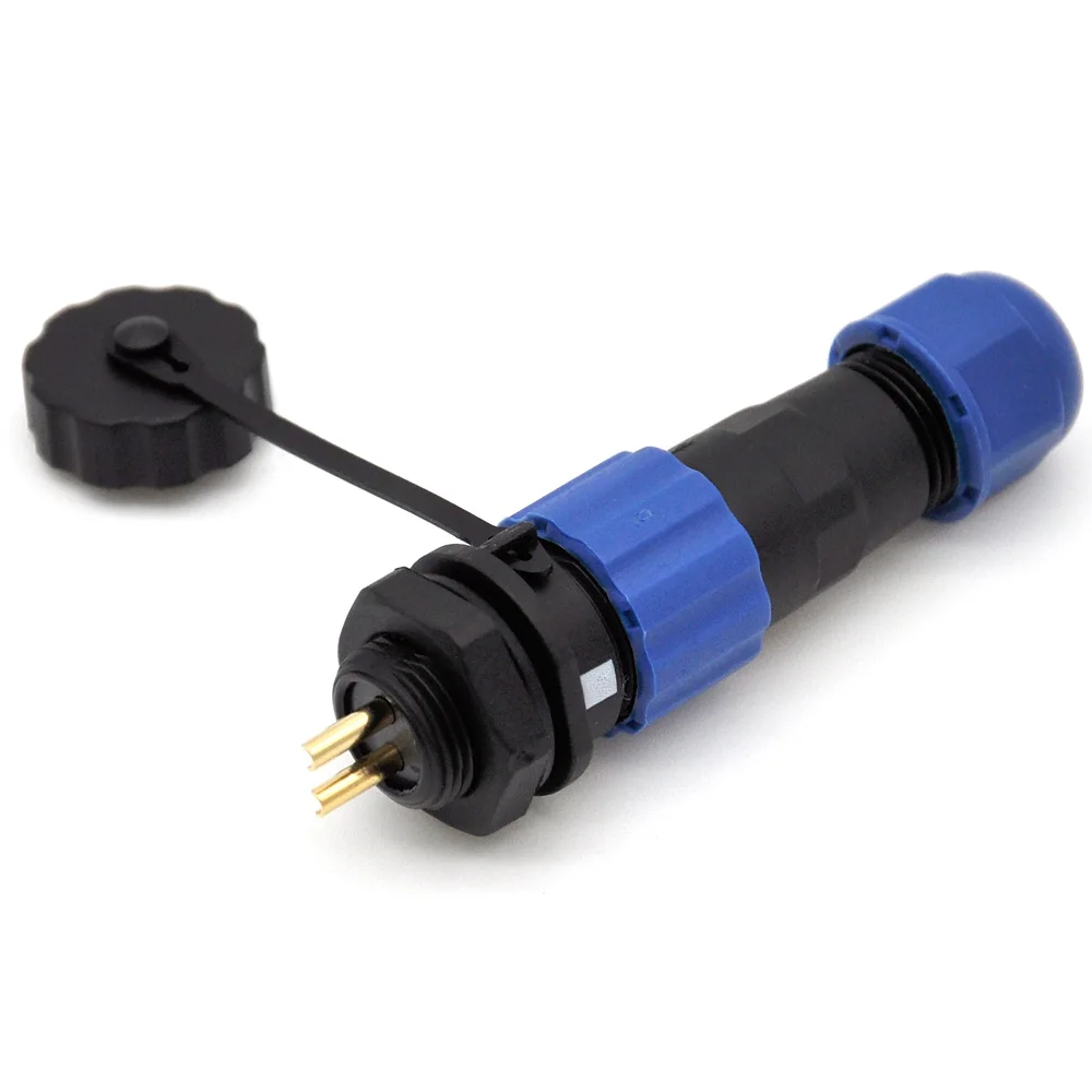 Industrial Threaded Plastic Connector Male M13 Ip68 Waterproof ...