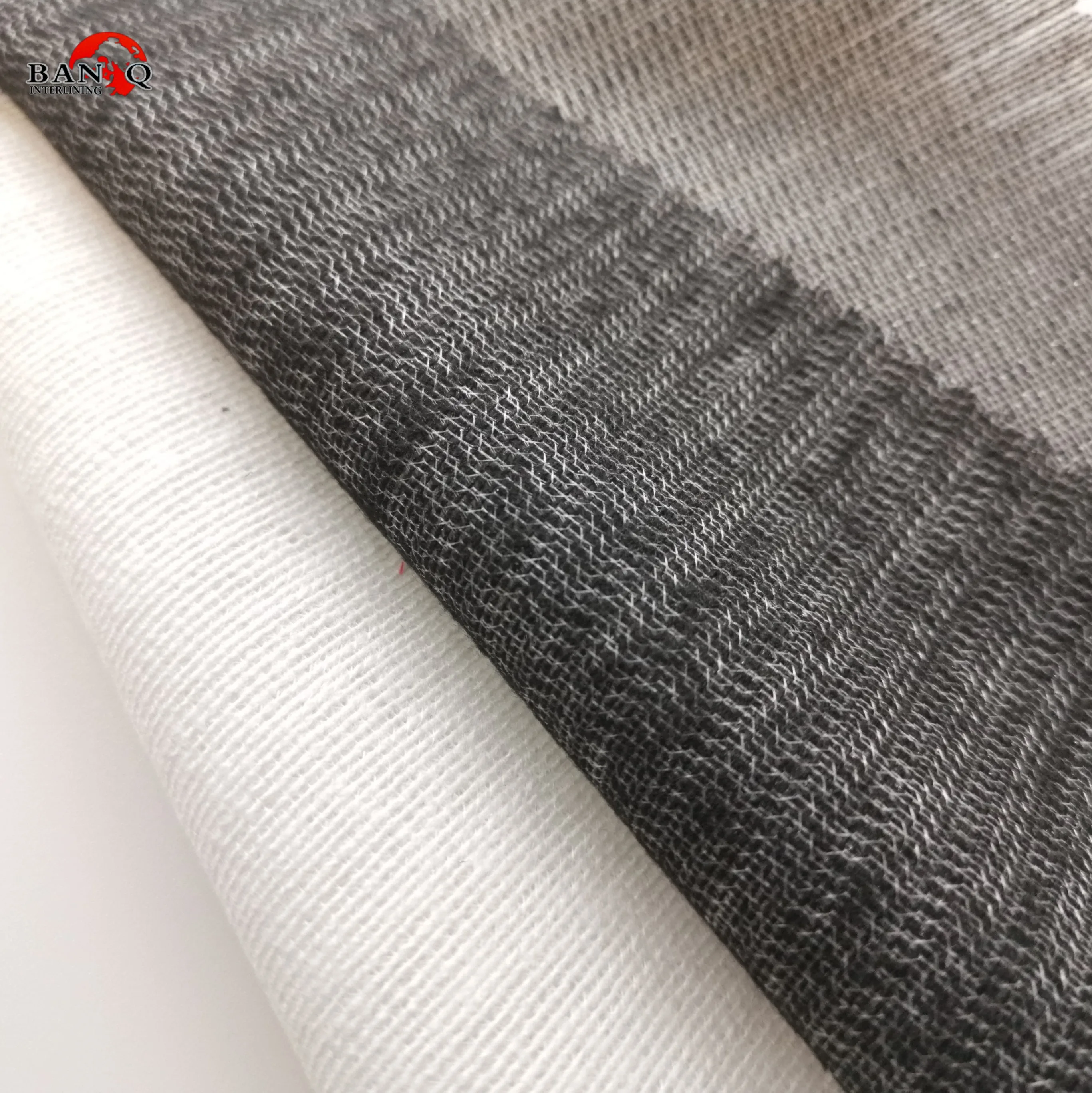 Factory Made Double Dot Interlining Fabric Cotton Fusible Woven ...
