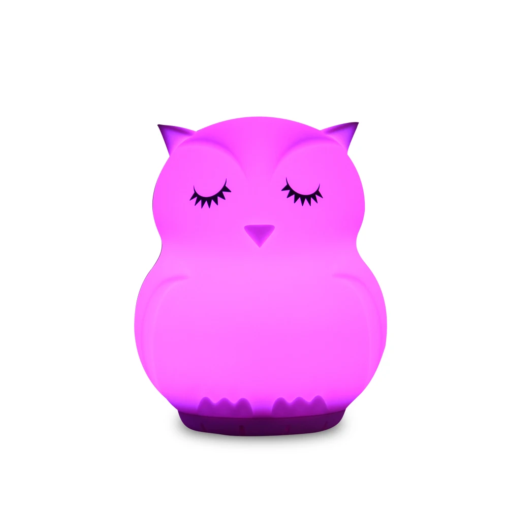 Hot Sale Led Light Portable Owl Silicone Lamp Shade Baby Children Gift ...