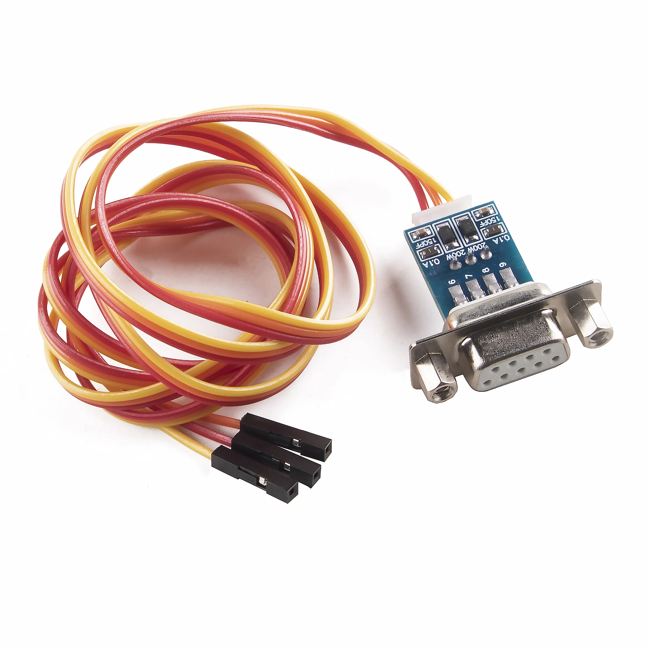 Db9 Female Rs232 Serial Adapter Converter To 3 Pin 3p 2.54mm Dupont Data Cable - Buy Db9 Female ...