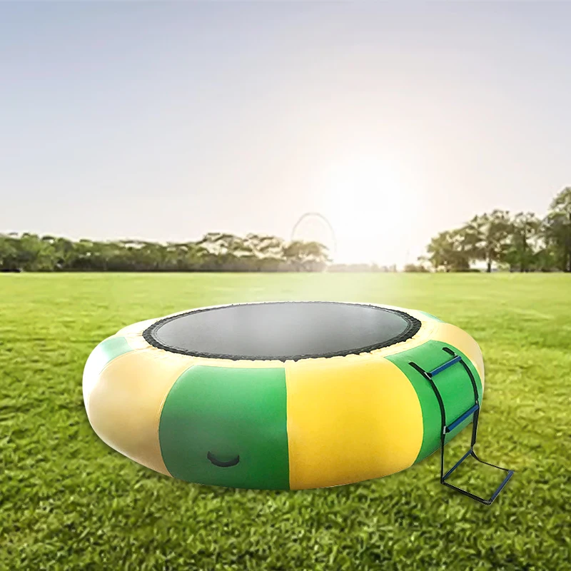 Customized Inflatable Floating Water Park Trampoline Jumping Inflatable ...