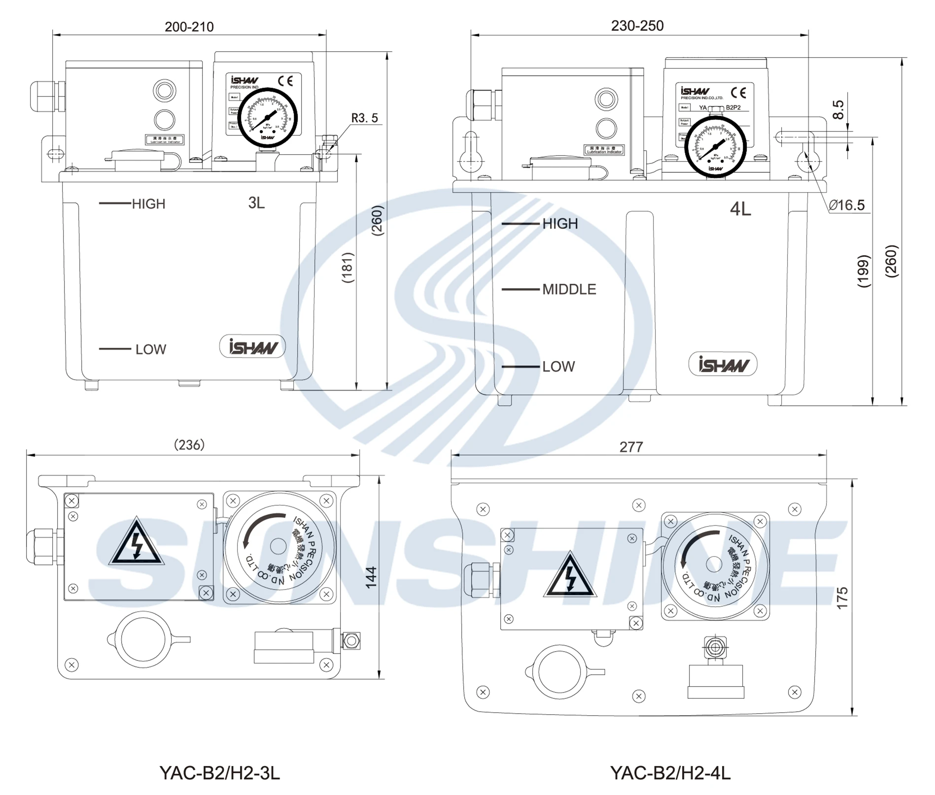 Lube Piston Separator Valve For Lubrication System Cnc Machine Electric Automatic - Buy Yac-b2p2 ...