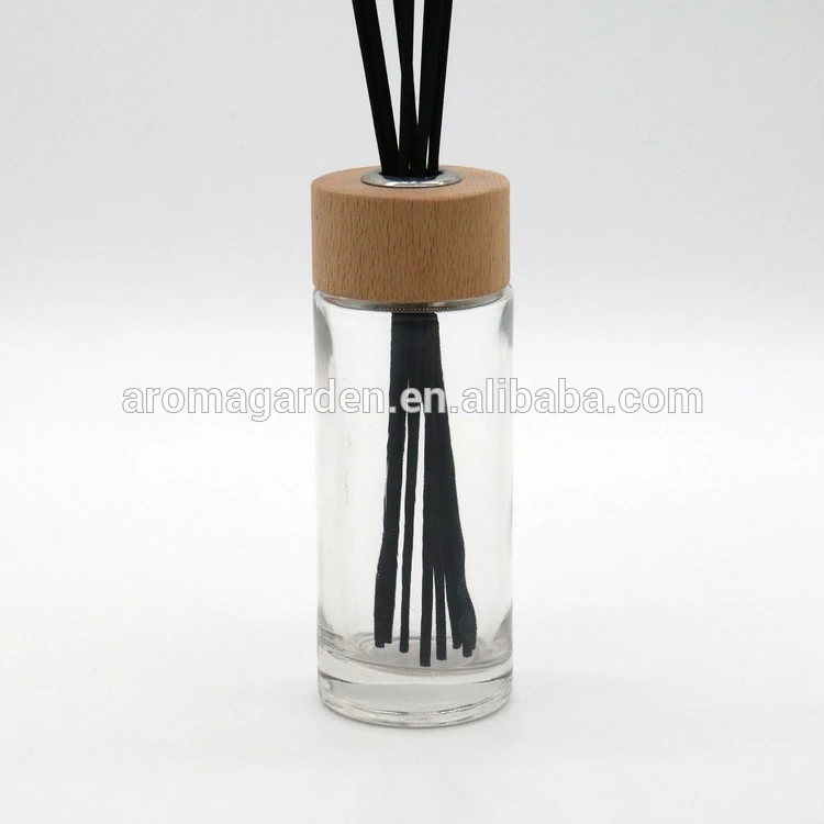 200ml Cylinder Reed Diffuser Glass Bottle With Wooden Cap - Buy ...