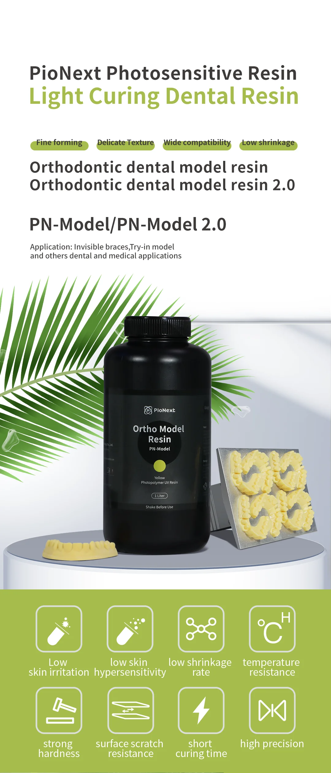 Pionext Ortho Model Resin For Dental Models - Photosensitive ...