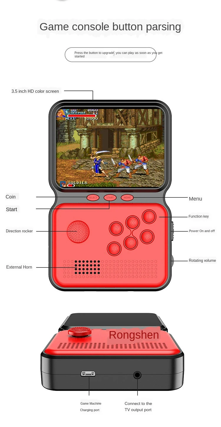 M3 Game Box Console 900 In 1 Mini Retro Classic Game Console 16 Bit ...