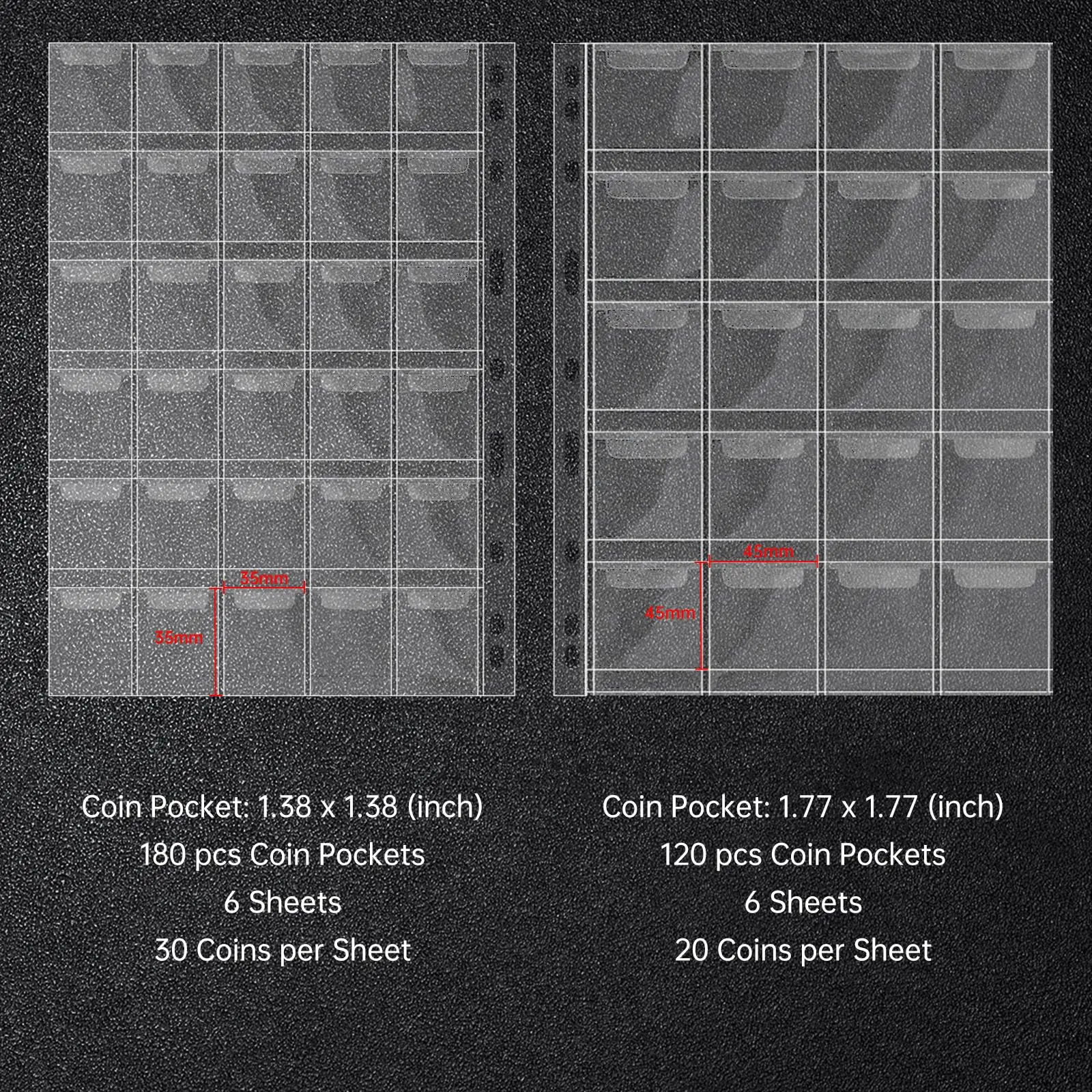 YIHUAXING Fireproof Coin Album - Secure Your Collection