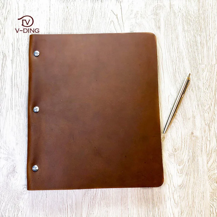 Real Leather A4/8.5x11 Inch Soft Restaurant Menu Cover / Leather ...