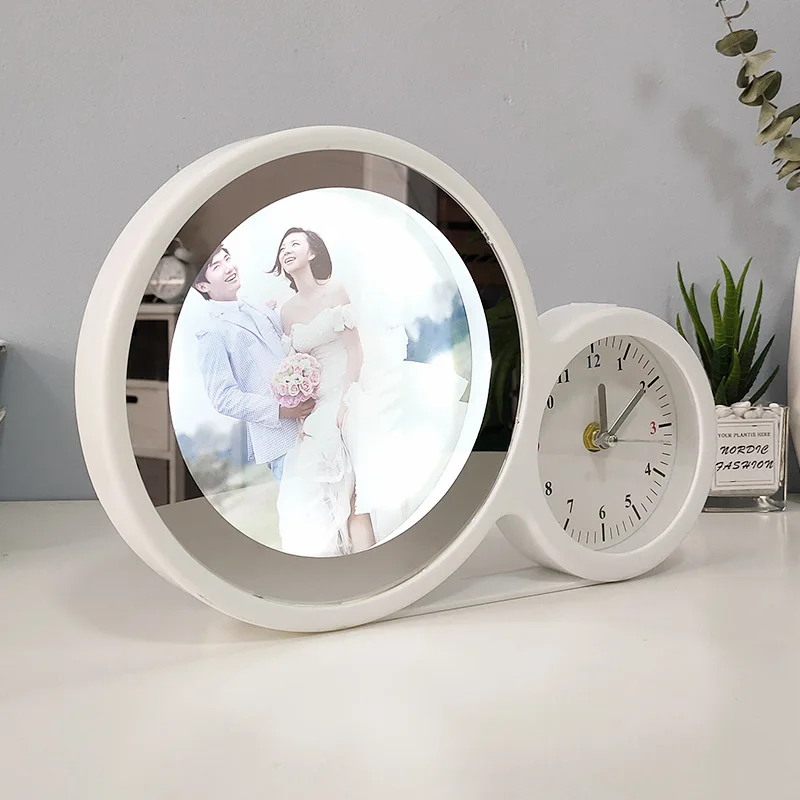 Mu Sublimation Blank Custom Rectangle /round /heart Led Magic Mirror ...