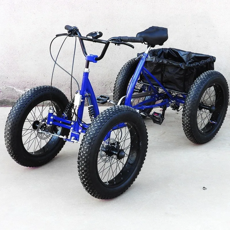 Four-wheel Bicycle with Aluminum Fork for off-Road Riding