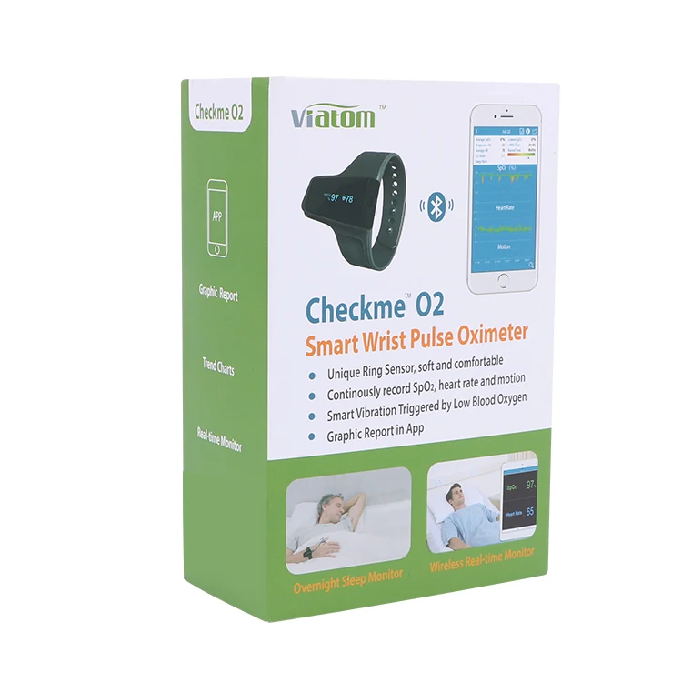 Viatom Checkme O2 Fda Bluetooth Oximeter Sleep Oxygen Monitor Sleep ...