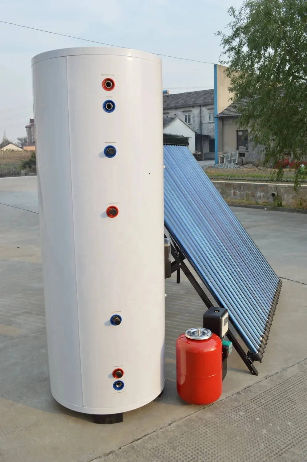 Ms Low Price Non Pressure Solar Water Heater Vacuum Tube Balcony Water ...