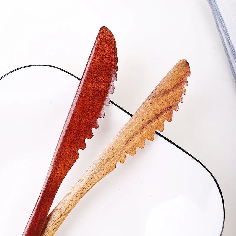 Simple Solid Wood Jam Spread Knife Wooden Mask Knife Baking Utensils ...