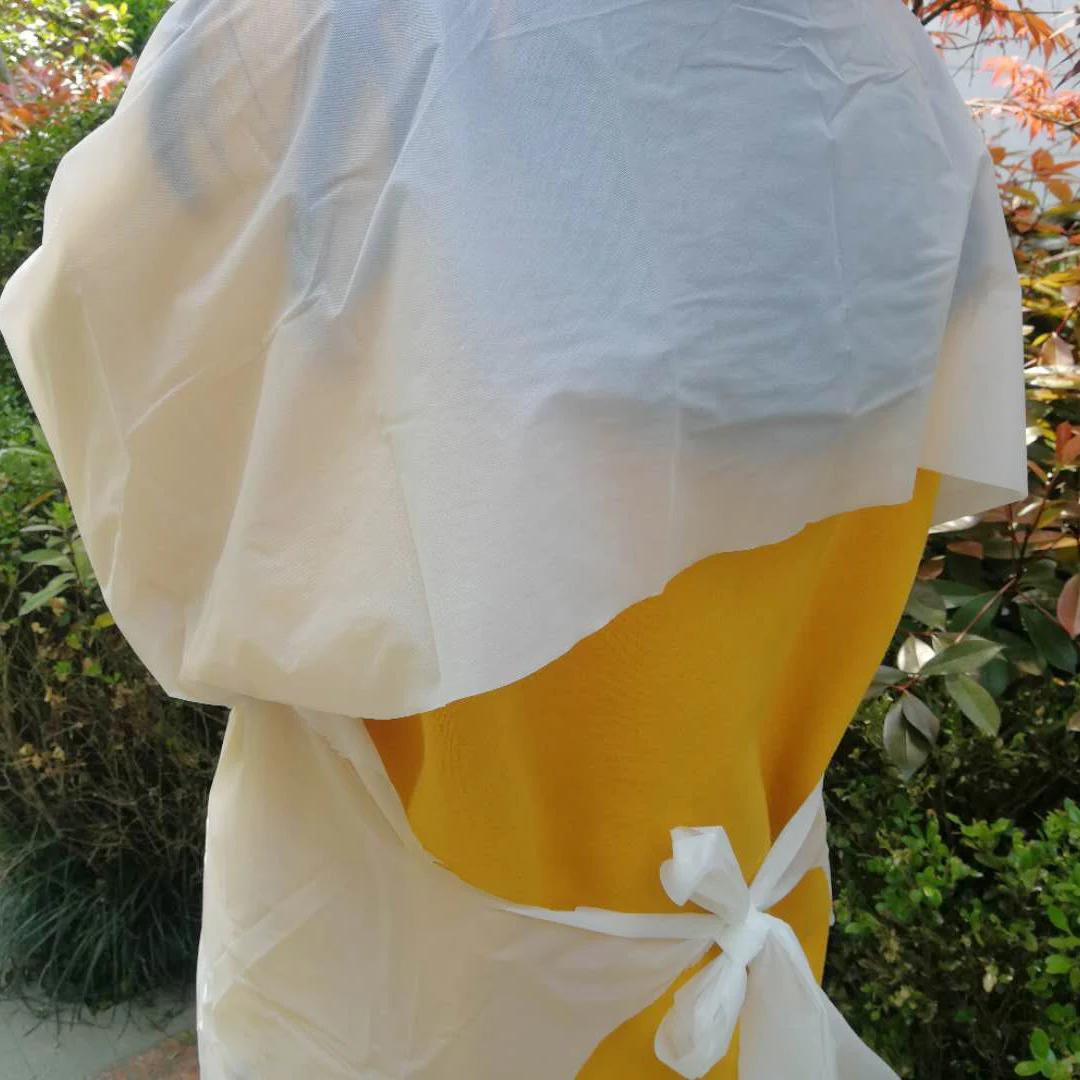 Disposable Biodegradable Plastic Apron With Long Sleeve - Buy ...