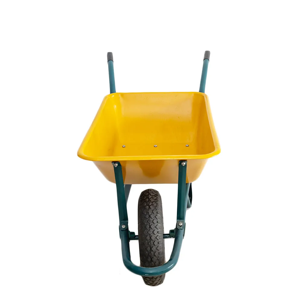 Wh400 Single Wheel Red Metal Tray Wooden Handle Wheelbarrow - Buy Metal ...