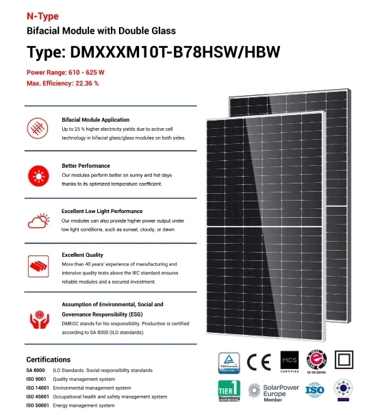 Dmegc Tier 1 615w Bifacial Double Glass 30 Year Warranty Photovoltaic ...