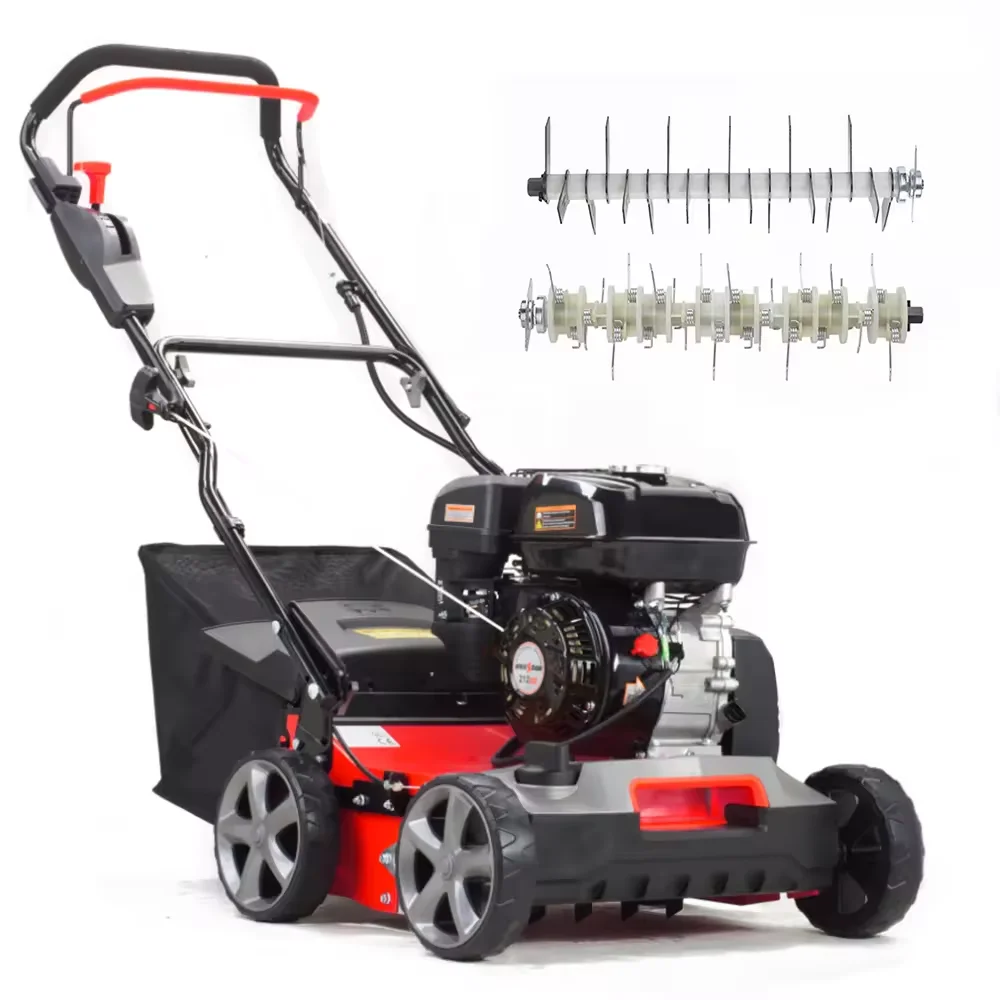 400mm Working Width Garden Lawn Scarifier Petrol 4 Stroke Grass ...