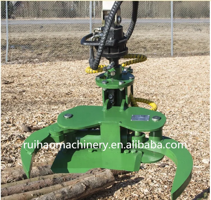 Excavator Hydraulic Tree Cutter Grapple,Tree Shear,Tree Cutting Machine ...