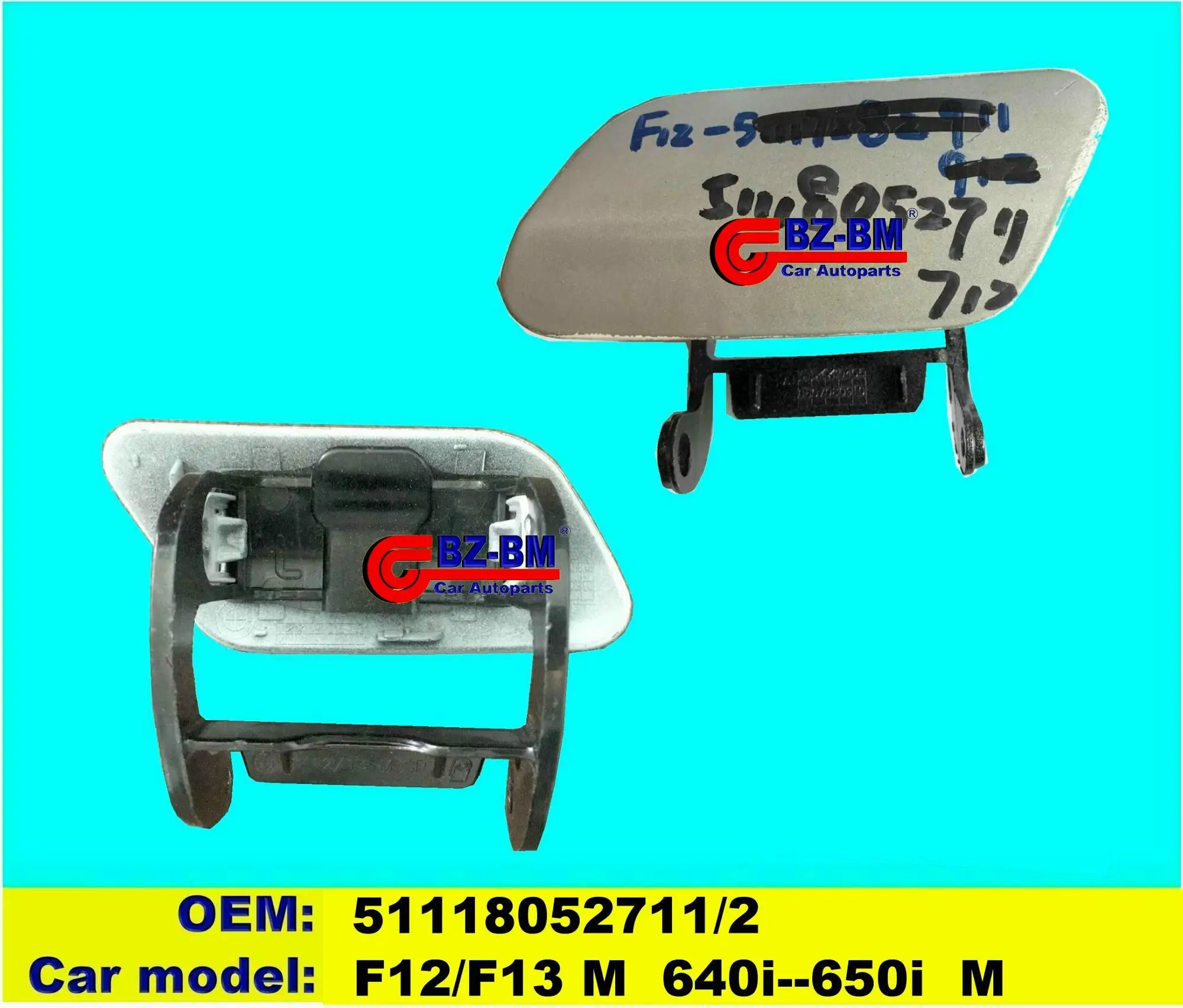 Headlight Washer Cover For Bmw F12 F13 640i 650i 51118052711 ...