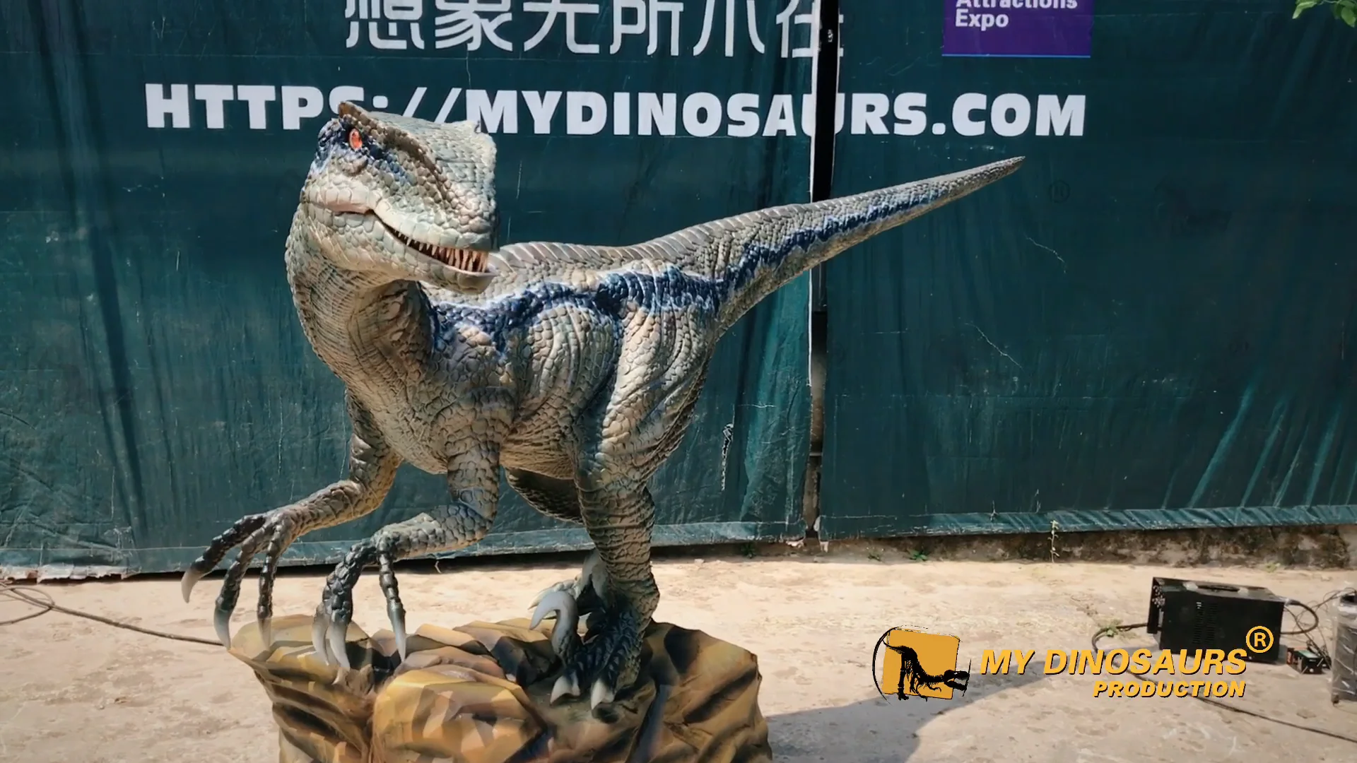 R Outdoor Animatronic Dinosaur Robot Jurassic World Velociraptor ...