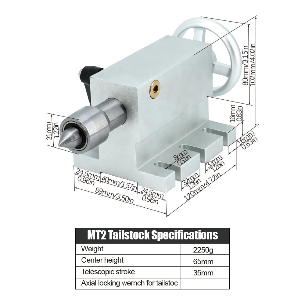 4th Indexing Dividing Head with Nema 23 Stepper Motor