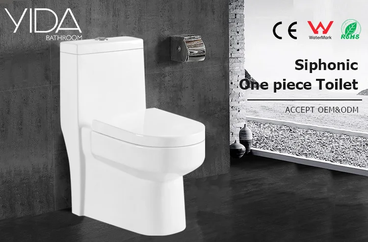 YIDA Sanitary Ware Toilet WC One Piece Toilet Ceramic Bathroom Washdown ...