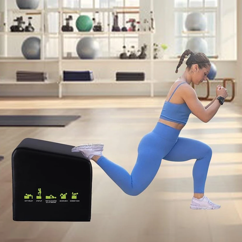 Tellus Fitness Glute Bridge Exercise Machine Hip Thrust Bench Box ...