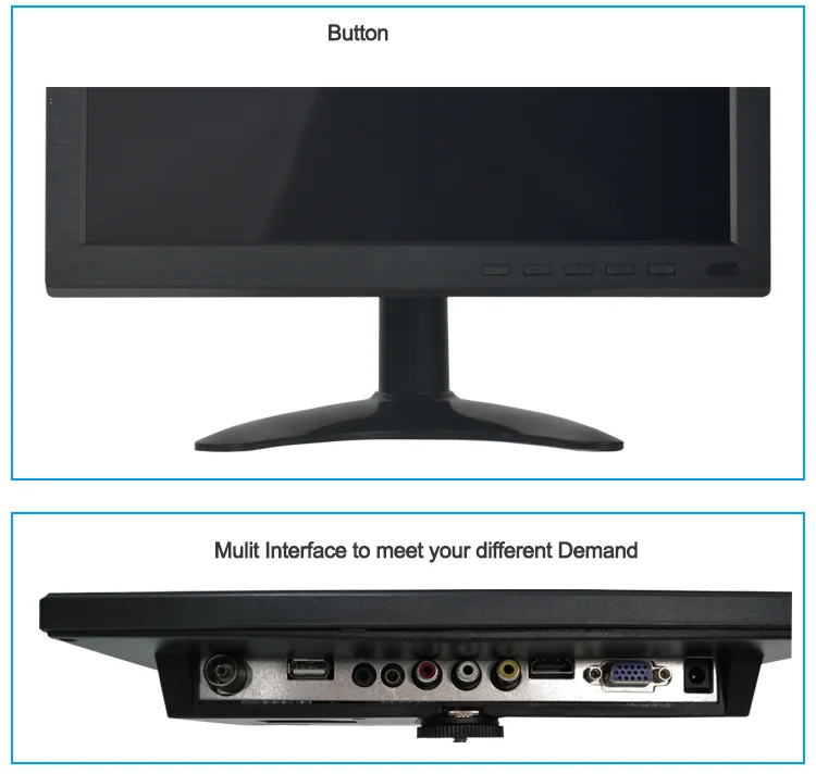 10 Inch LCD TV Monitor with LED Backlight - 10.1 Inch TFT