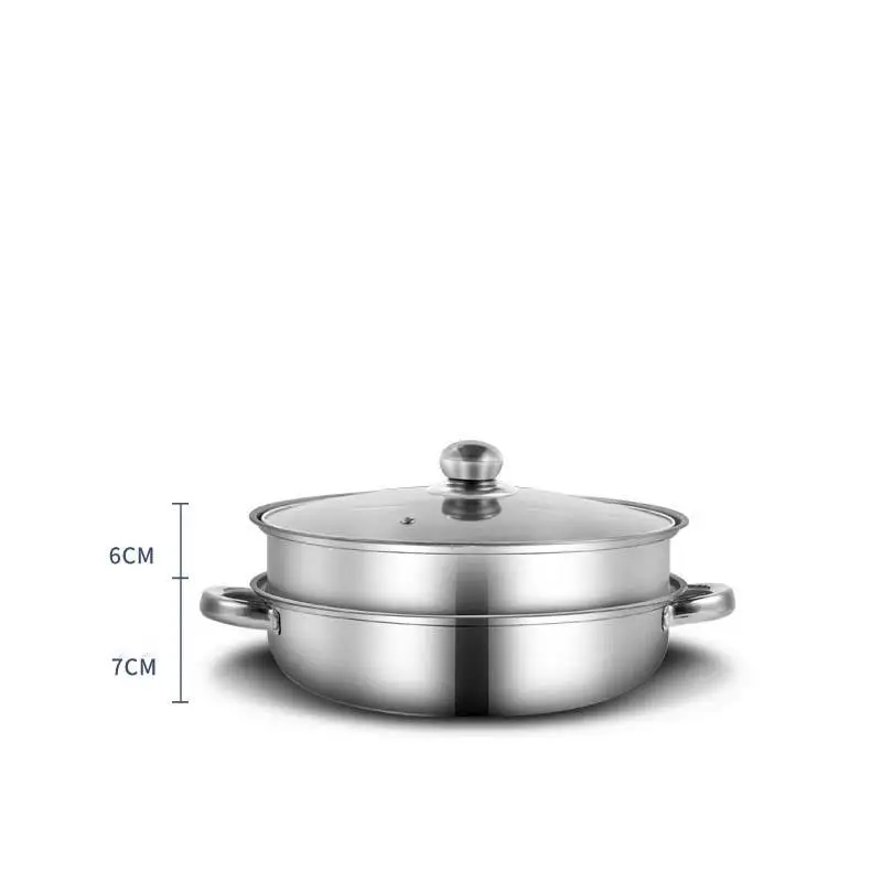 Stainless Steel Double Layer Steamer And Cooking Utensils. Double Ear ...