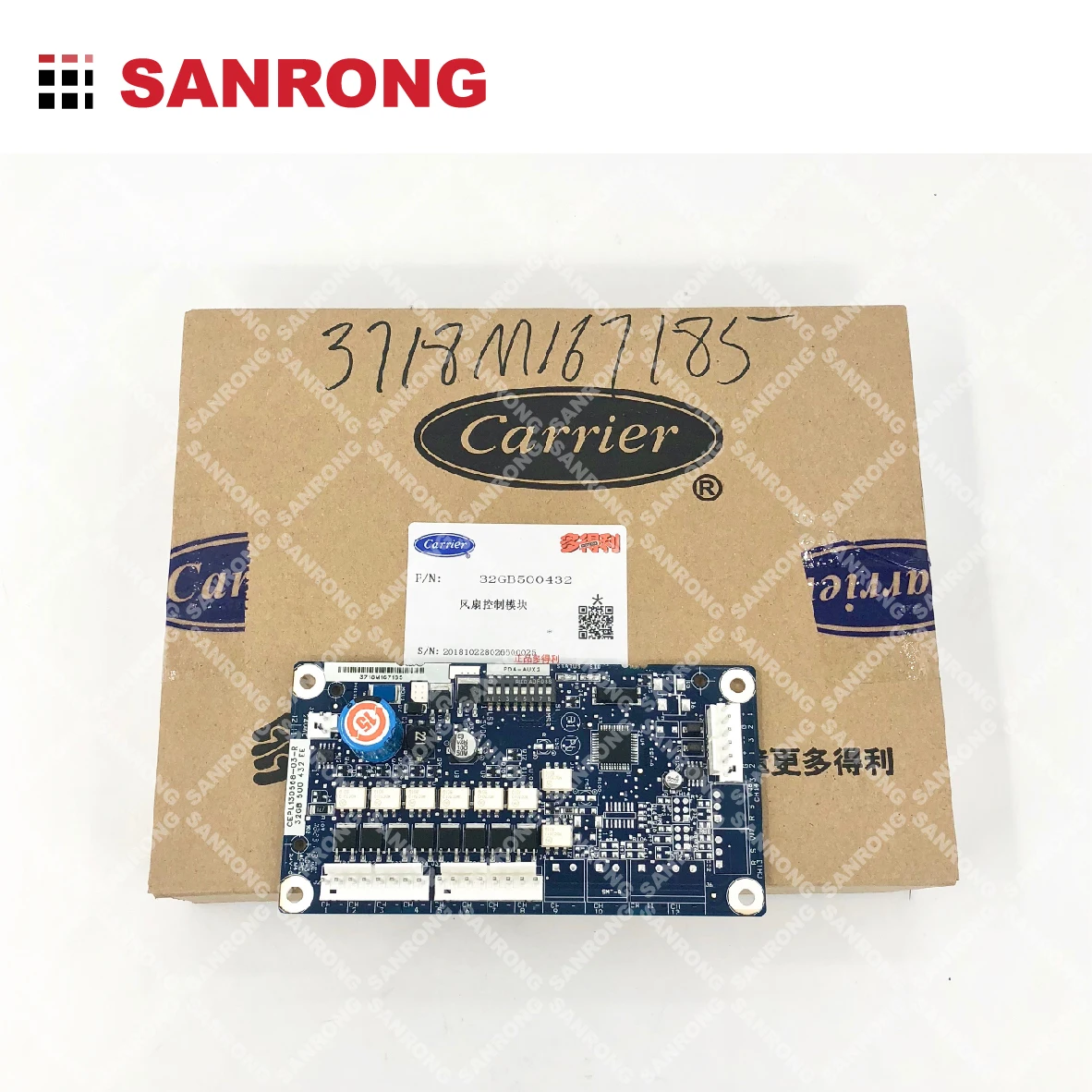 Carrier Fan Aux Board 32GB500432EE for 30RB/RQ Chillers