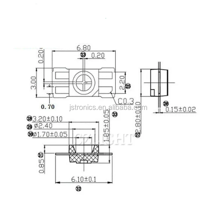 Smd 6028 Rgb 4pins Smd Led High Power Led Diode - Buy 6028 Smd Led,6028 ...