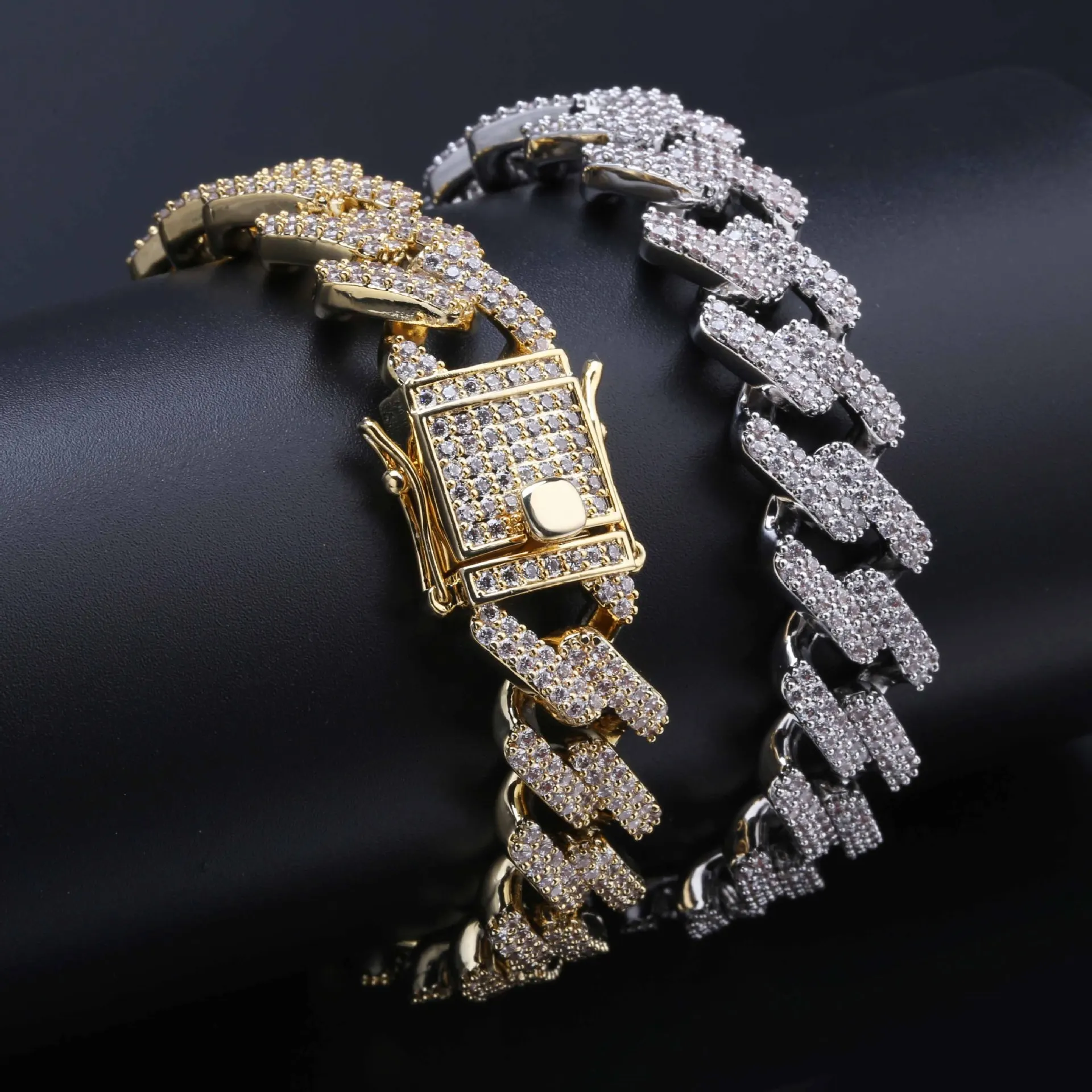 Custom Hiphop Rapper Jewelry Full Paved Chain 18k 24k Gold Filled ...