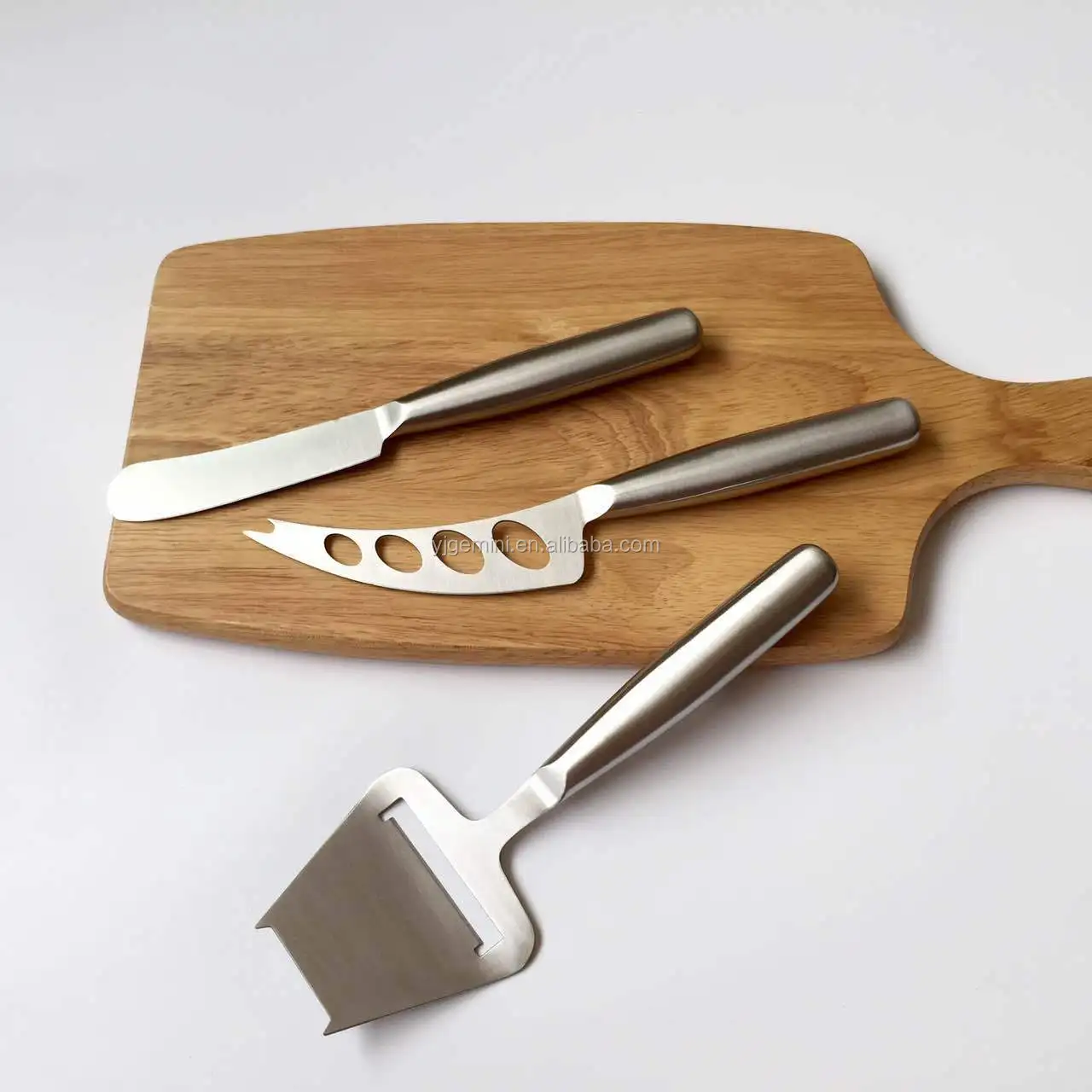 6 Piece Cheese Knife Set With Charcuterie Wood Cheese Board With Knife