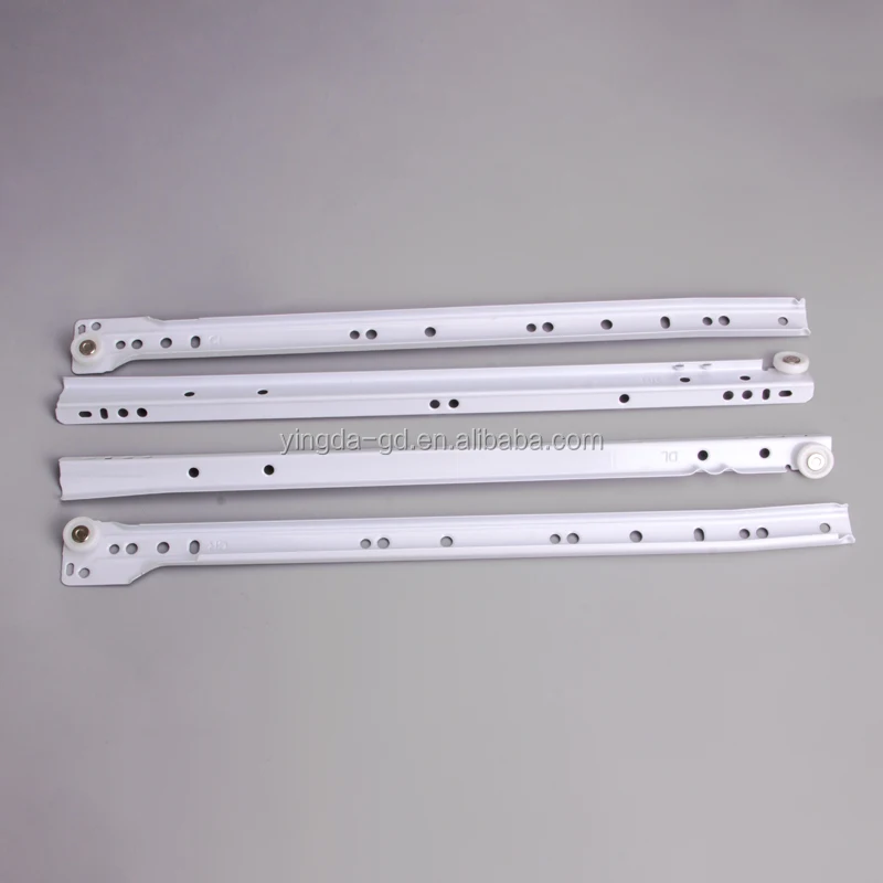 Nylon Wheel Drawer Slide Powder Coated Roller Fgv Type Drawer Guide ...