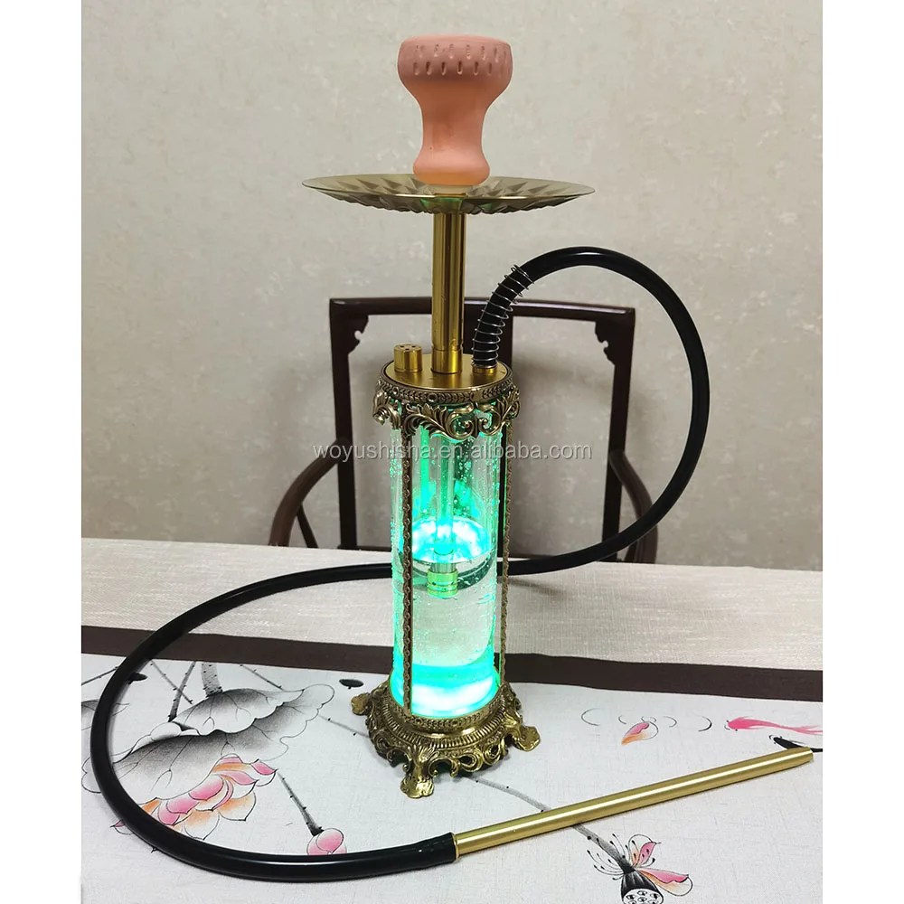 Woyu Wholesale Classical Copper Shisha Straight Hookah Lounge Hubbly ...