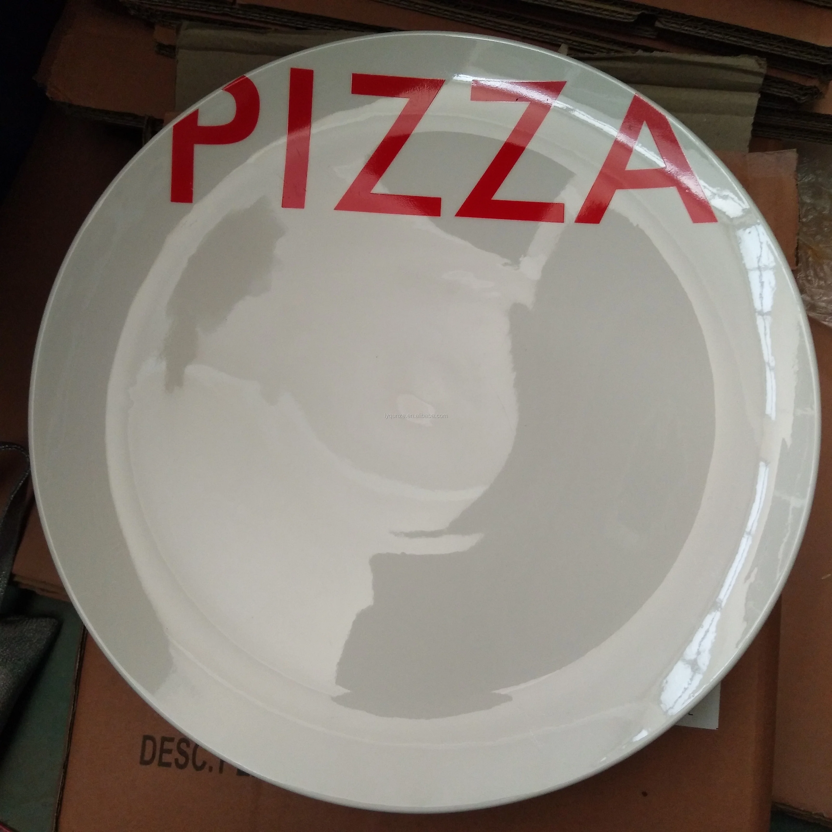 12 Inch Dinner Plates - Elegant Ceramic Pizza Plates