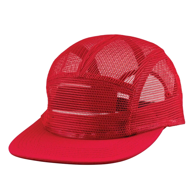 Camper Mesh Cap Custom 5 Panel Mesh Hat - Low Crown Athletic