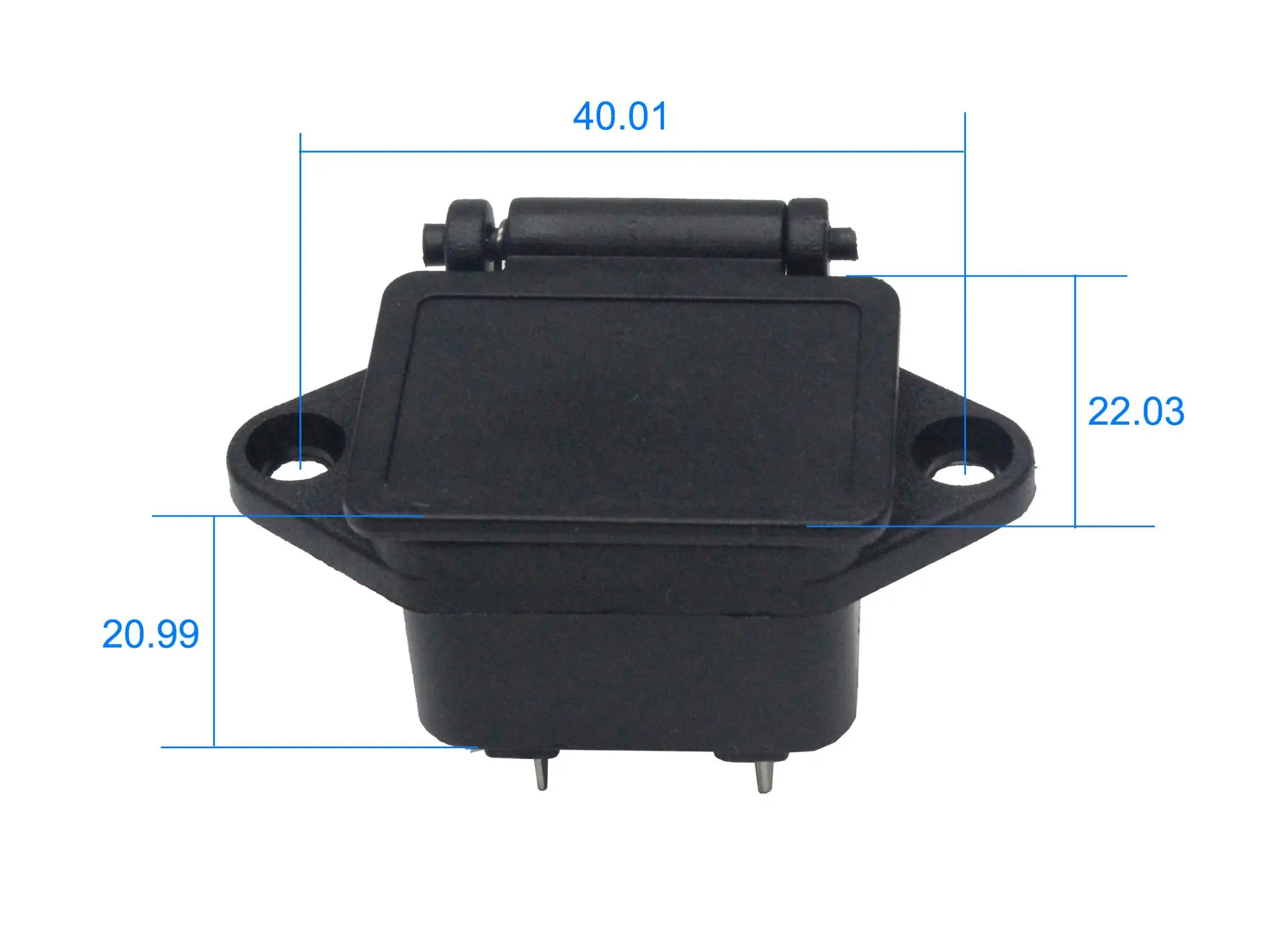 Waterproof 250V 15A Panel Mounting IEC320 C14 Power Socket