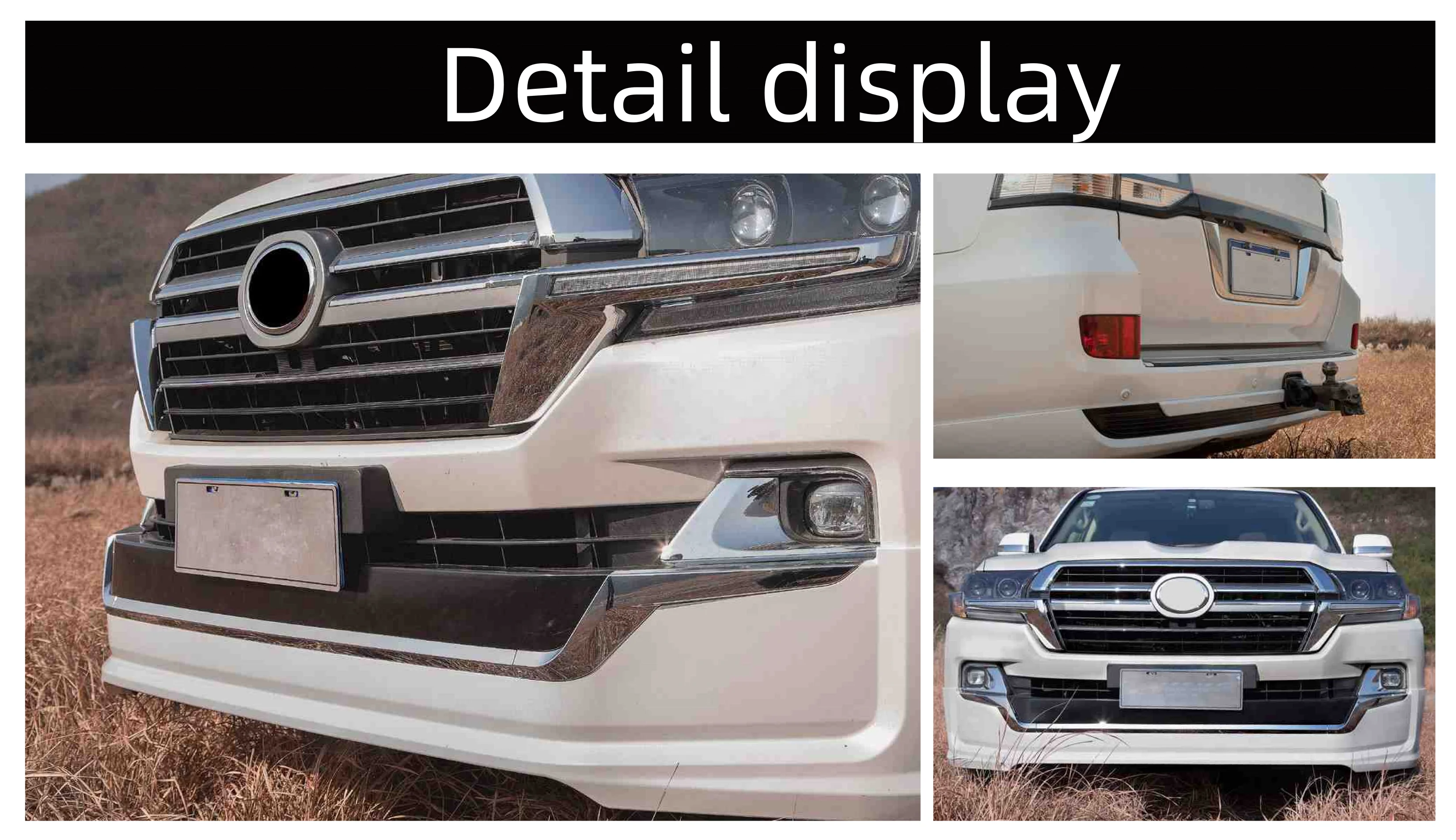 Tkzcrst 2019 Lc200 Model Bumper Lips Facelift Body Kit For 2016-2020 ...