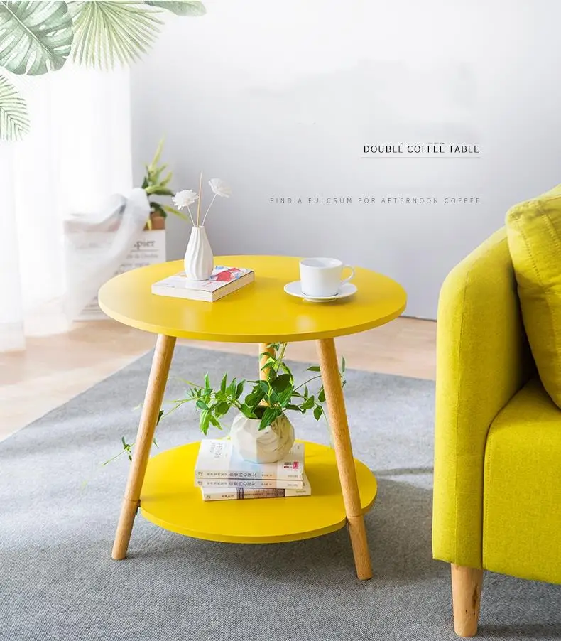 Shop Our Simple Modern Small Sofa Side Nordic Round Table