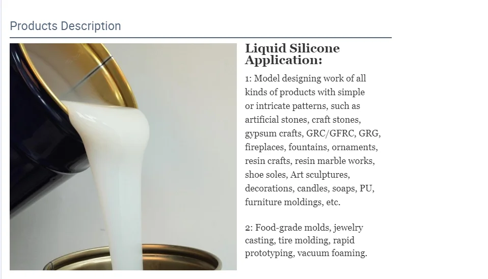 Moulding Silicone Rubber 30shorea Hardness Rtv2 Liquid Silicone For ...