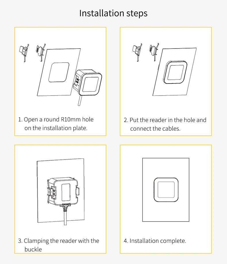 C900 series embedded IP54 qr code reader module wiegand RS232 RS485 ...