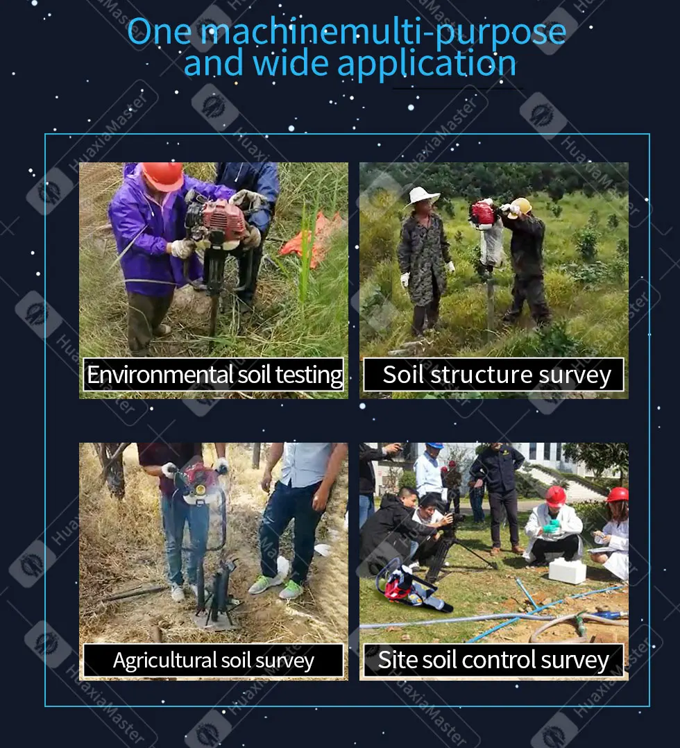 Gasoline Engine Soil Sampling Probe / Small Portable Impact Soil ...