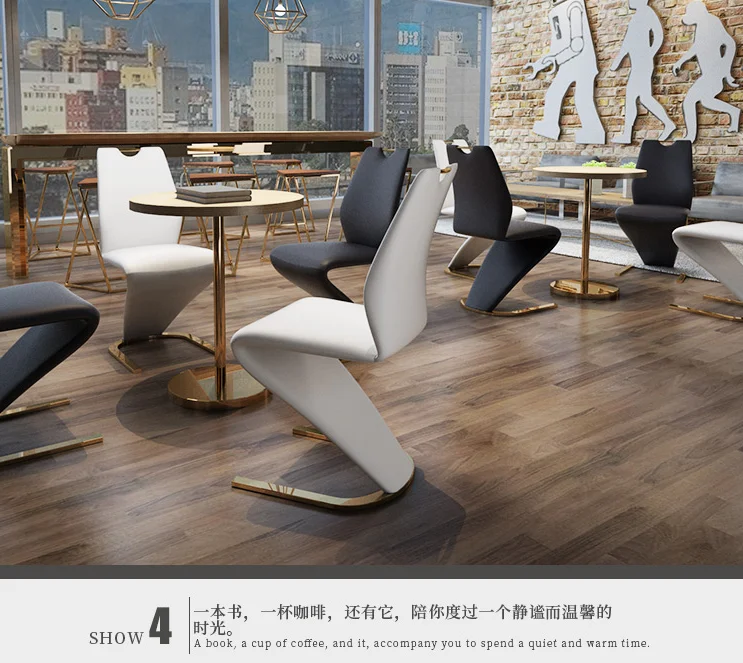 Z Shape Office Chair Contemporary High Quality Pu Dining Chair - Buy Z ...